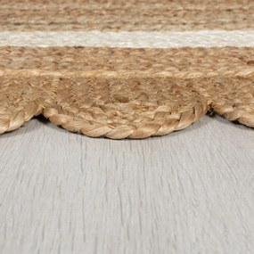 Flair Rugs koberce Kusový koberec Grace Jute Natural/White - 120x170 cm