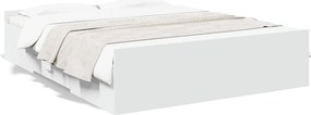 Rám postele se zásuvkami bílý 160 x 200 cm kompozitní dřevo 3280279