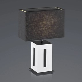 BANKAMP Karlo stolní lampa bílá/černá, výška 47cm