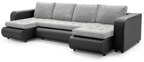 Casarredo - Komfort nábytek Rozkládací sedací souprava do U PETRONELI s úložným prostorem, Soft 11/Lawa 9