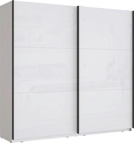 XXXLutz SKŘÍŇ S POSOUVACÍMI DVEŘMI, bílá, vysoce lesklá bílá, 220,1/209,7/61,2 cm home24 - Šatní skříně - 000687018623