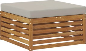 Venkovní pohovková souprava 9 ks Přírodní a světle šedá 3373986