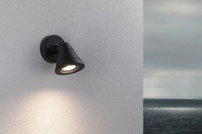 P 94734 Venkovní nástěnné svítidlo Trian IP44 kruhové 100x125mm max. 35W 230V antracit hliník - PAULMANN