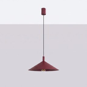 Sollux Lighting Závěsné svítidlo NOX 40 bordó
