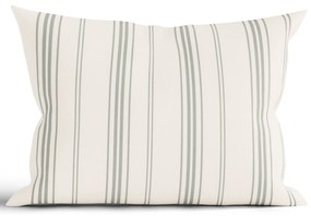 MK Lůžkoviny Bavlněný povlak na polštář Natural 50 x 70 cm - Proužky zelené