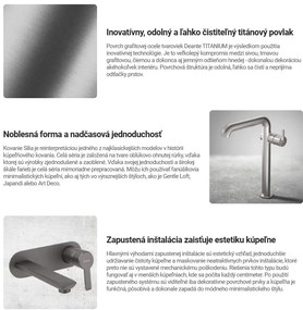 Deante Silia, podomítková bidetová baterie, grafitová, DEA-BQS_D34M