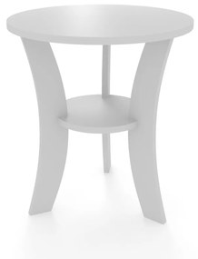 Příruční stolek kulatý Wati Alaska bílá