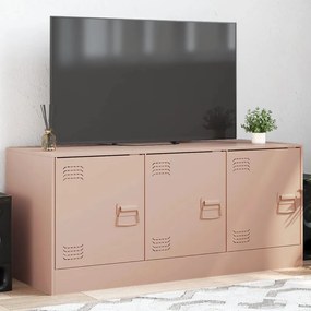 TV skříňka růžová 99 x 39 x 44 cm ocel