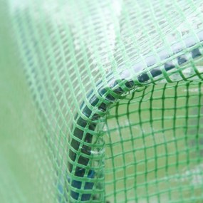 Outsunny polytunelový skleník Skleník na rajčata Skleník s oknem a dveřmi Zelený ocelový PVC plast 180 x 100 x 168 cm | Aosom