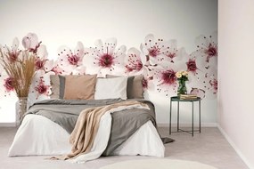Samolepící tapeta třešňové květiny - 375x250 cm