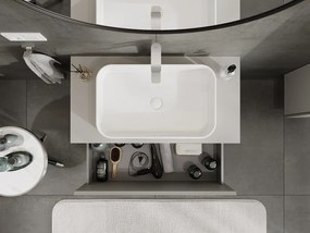 Mexen Orio, koupelnová skříňka 90 cm, 1 zásuvka, šedá matná, 91A10-09047-1-BF62
