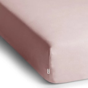 Bavlněné jersey prostěradlo s gumou DecoKing Amber šeříkové
