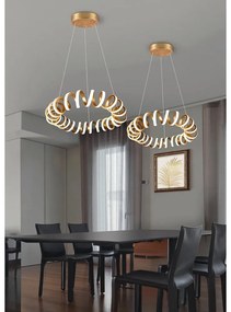 LED závěsné svítidlo ve zlaté barvě ø 55 cm Curl – Trio