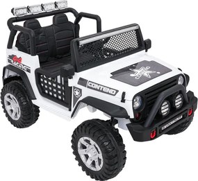 Elektrické autíčko Jeep BEAST 4x4 bílé