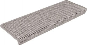 Samolepící nášlapy na schody vzhled sisal 15 ks 65x21x4 cm 326883