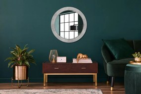 Kulaté dekorativní zrcadlo Betonová textura fi 70 cm