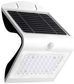 Exteriérové ​​solární nástěnné LED svítidlo Butterfly, 1x LED 3,2w, bílá, pohybový senzor