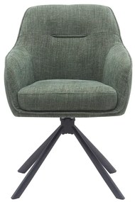Designová otočná židle Sanjaya lesnická zelená