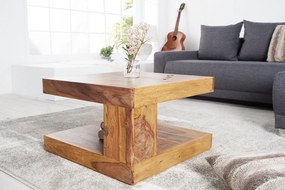 Bighome - Konferenční stolek MAKASSAR 60 cm – medová