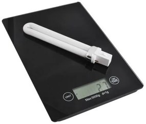 ISO 1158 Digitální kuchyňská váha SLIM 5kg - černá