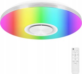 Lampa stropní svítidlo Led Rgb Reproduktor Bluetooth 60W Dálkový Ovladač