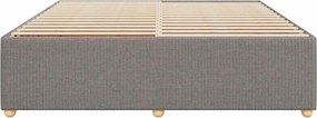Rám postele bez matrace taupe 200 x 200 cm textil 3284967