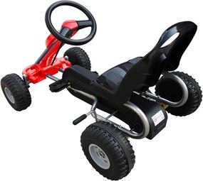 GO CART šlapací auto červené