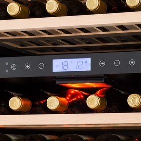 Vinovilla Grande Duo, velkokapacitní vinotéka, chladnička, 425l, 165 lahví, 3barevné LED osvětlení