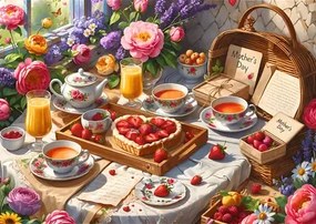 TREFL Puzzle Sladkosti ke Dni matek / 500 dílků / 48 x 34 cm
