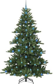 Umělý Skládací Vánoční Strom Zelená 210 cm PVC a ocel 3397686