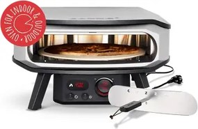 Cozze Premium šedo-černá / Pec na pizzu / elektrická / otočný kámen /