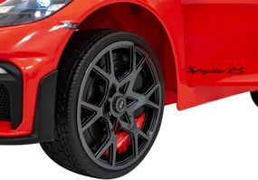 Elektrické autíčko Porsche Spyder RS ​​718 MP4 červené