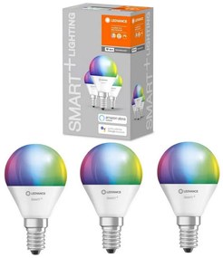 Ledvance SADA 3x LED RGBW Stmívatelná žárovka SMART+ E14/5W/230V 2700K-6500K - Ledvance P224722