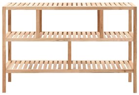 Koupelnový regál masivní ořechové dřevo 100 x 40 x 65 cm 247100