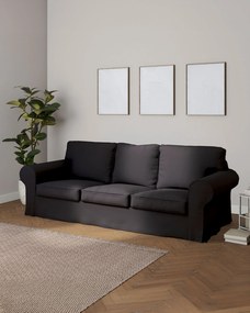 Potah na pohovku IKEA  Ektorp 3-místná, nerozkládací barva šedá