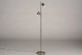 Stojací LED lampa se stmívačem Carol Silver Duo
