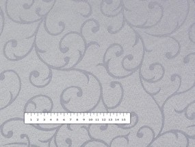 Biante Teflonový běhoun na stůl TF-042 Zámecký vzor - šedá 35x140 cm