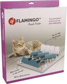 Flamingo Fumbo Interaktivní hračka pro kočky šedá/modrá