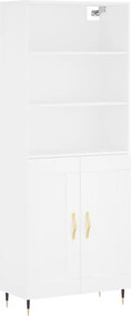 Skříň highboard bílá 69,5 x 34 x 180 cm kompozitní dřevo 3189933