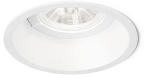 Wever & ducré kulaté stropní zapuštěné svítidlo deep ip44 ceiling rec 1.0 led 1800-3000k w tree bílá matná