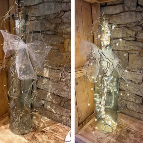 Vánoční přízdoba 155 cm, zlatá, PVC, IP44 venkovní