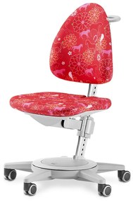 Dětská rostoucí židle moll Maximo šedá Barva potahu: červená se vzorem