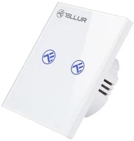 Tellur wifi smart spínač, 2 porty, 1800 w, 10 a, bílý tll331491