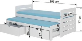 Postel dvojitá TOMI 200x90