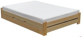 dřevěná dvoulůžková postel s úložným prostorem Champion chalup