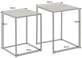 Sada konferenčních stolků Quillon 45 cm černá