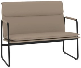 351371 vidaXL Lavice cappuccino 100 x 64 x 80 cm umělá kůže