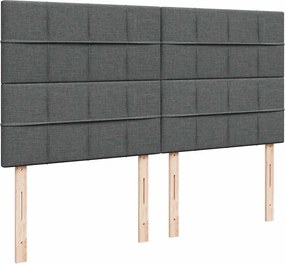 Box spring postel s matrací tmavě šedá 180x200 cm textil 3292136