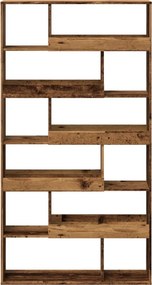 Knihovna old wood 100 x 33 x 187,5 cm kompozitní dřevo 3309355