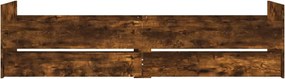 Rám postele se zásuvkami kouřový dub 90 x 190 cm 3207382